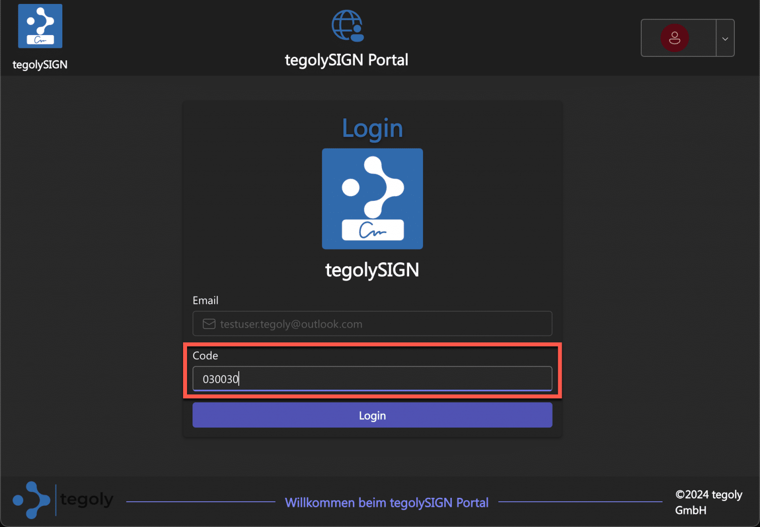 Das tegolySIGN Portal - tegolySIGN